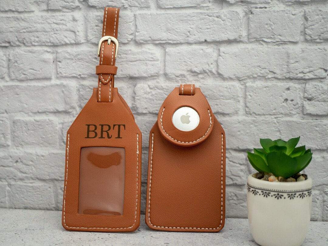 Personalized Air Tag Luggage Tag, Custom Engraved Monogrammed Gift for ...