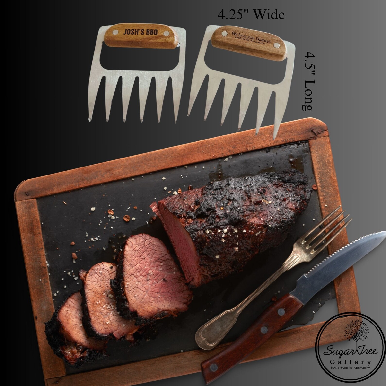 Personalized BBQ Meat Shredder Claws, 1 Set of Personalized Pulled Pork ...