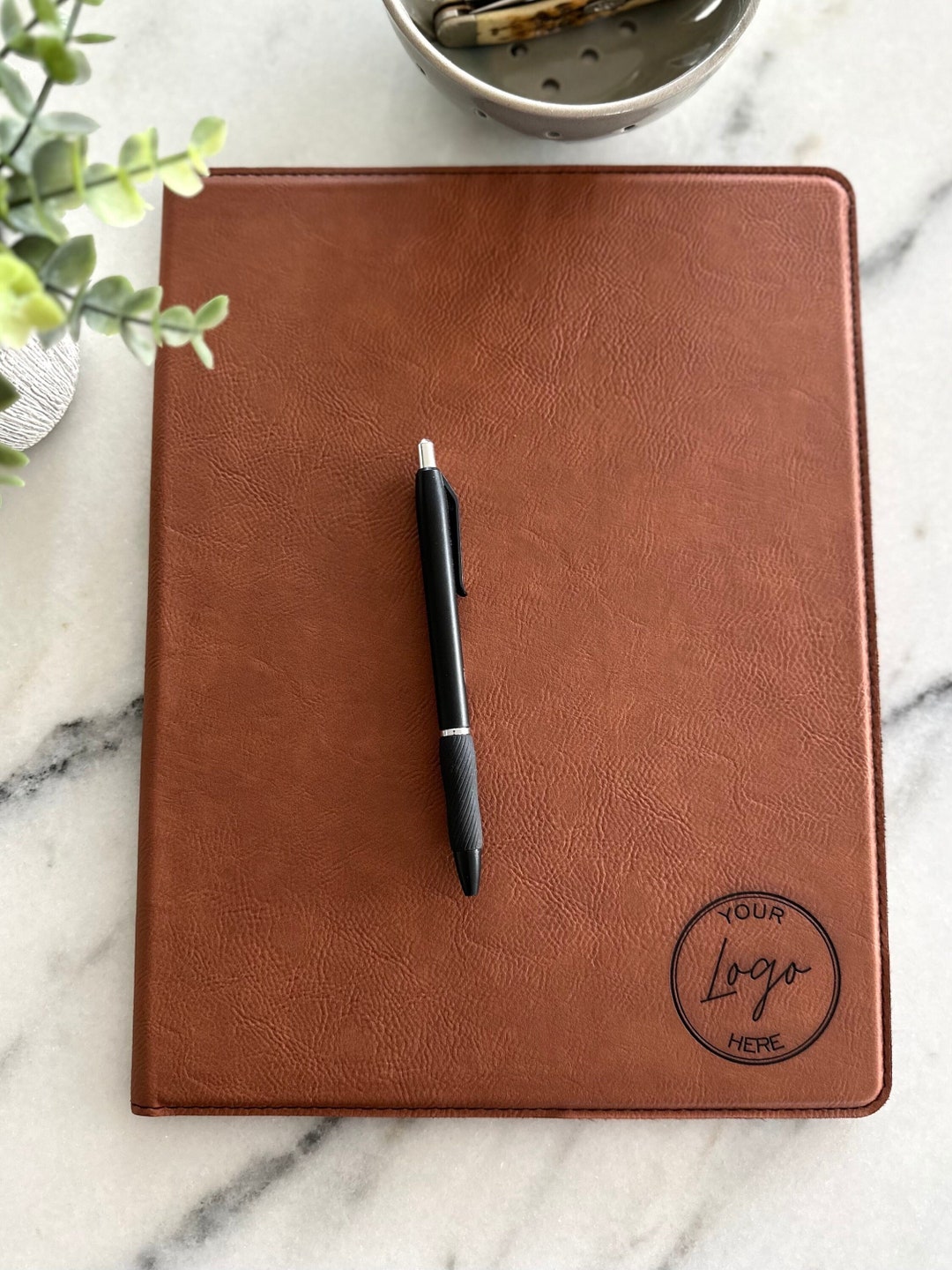 Personalized Engraved Logo Padfolio, Custom Promotional Portfolio for ...