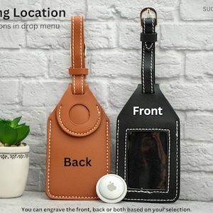 Personalized Air Tag Luggage Tag, Custom Engraved Monogrammed Gift for ...