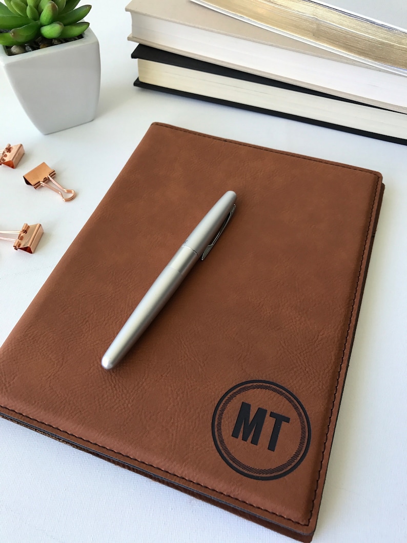 Personalized Padfolio, Custom Engraved Padfolio for Men, Corporate Gift ...