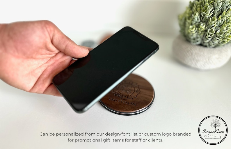 Personalized Wireless Phone Charger. Custom Engraved iPhone Charging ...