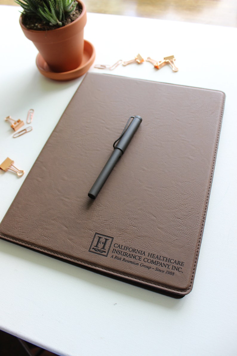 Personalized Padfolio, Custom Engraved Padfolio for Men, Corporate Gift ...