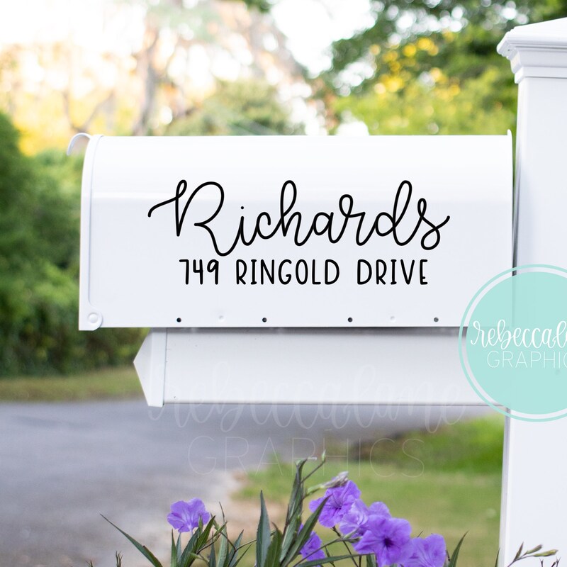 Vinyl Mailbox Decals - Etsy