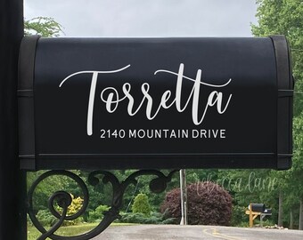 Custom Address Mailbox Decal Personalized Mailbox Decal Garbage Can ...