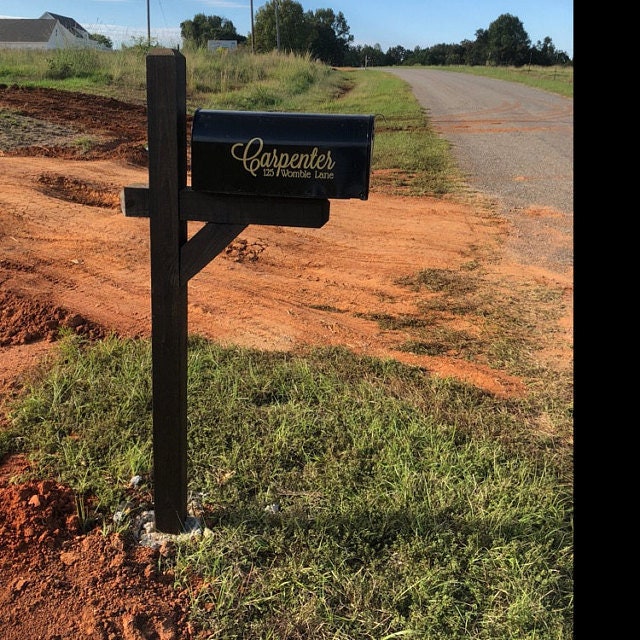 Personalized Name and Address Mailbox Decal II Mailbox | Etsy