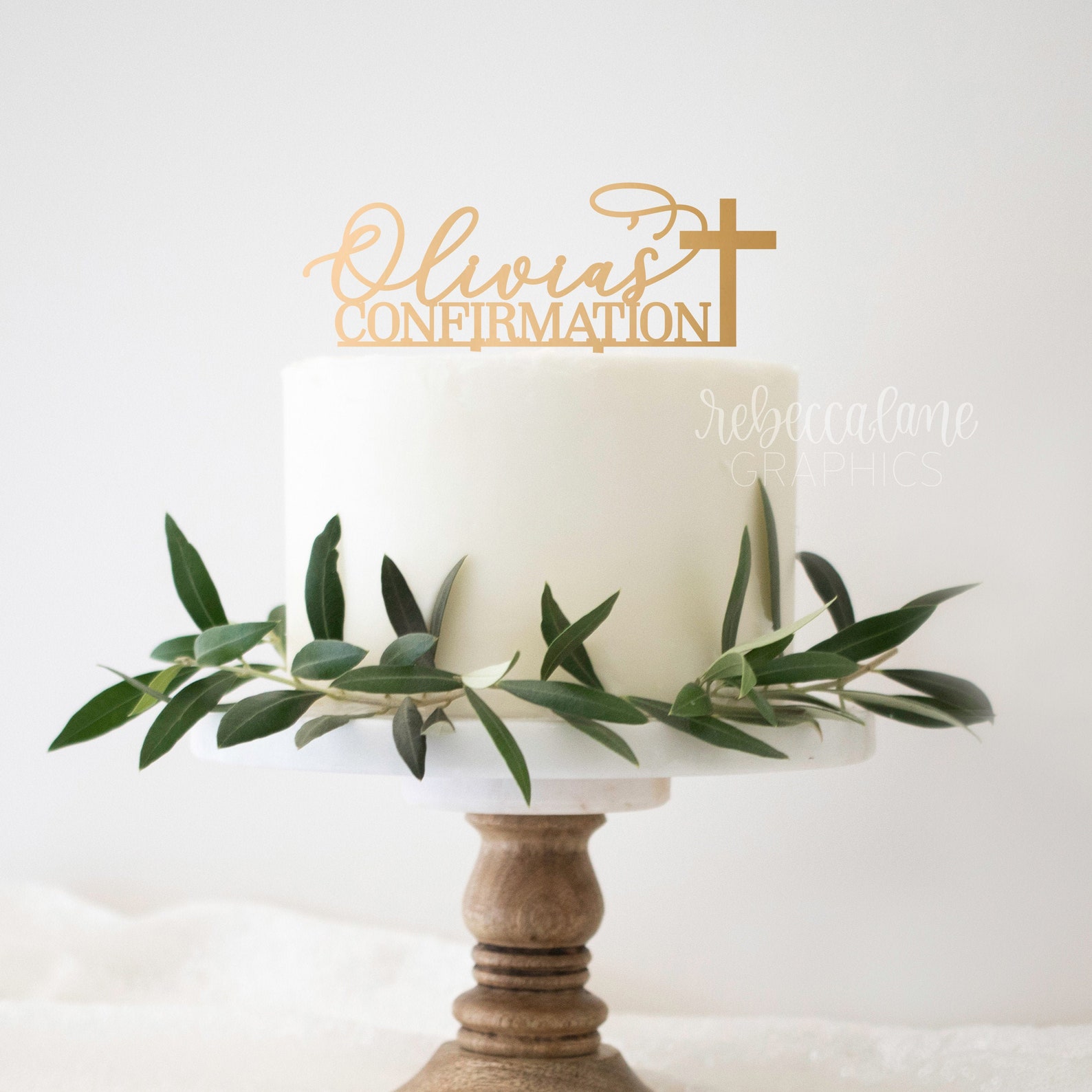 Personalized Confirmation Cake Topper - Etsy