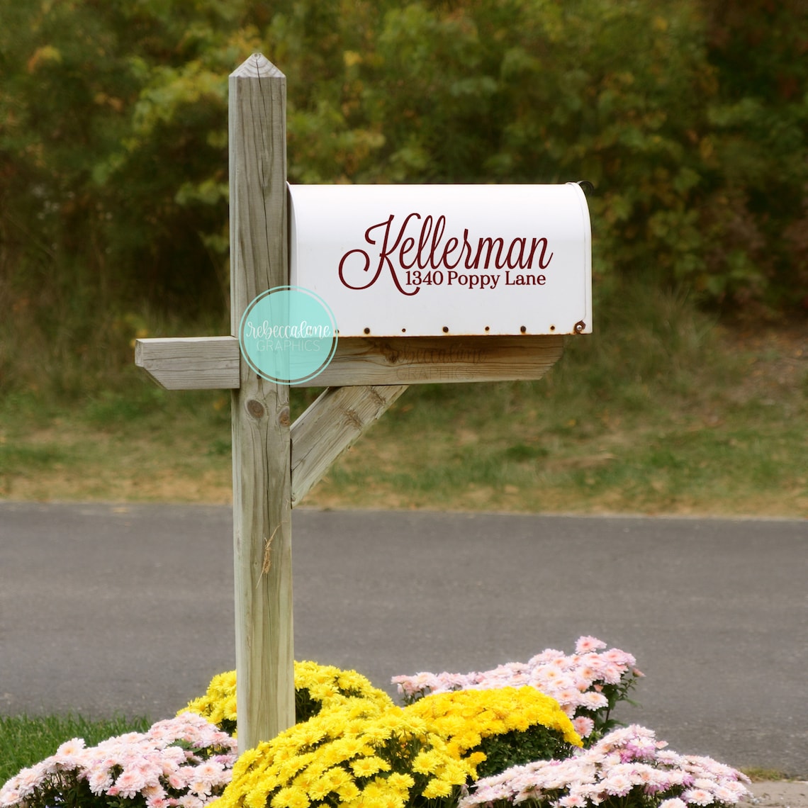 Personalized Name and Address Mailbox Decal II Custom | Etsy