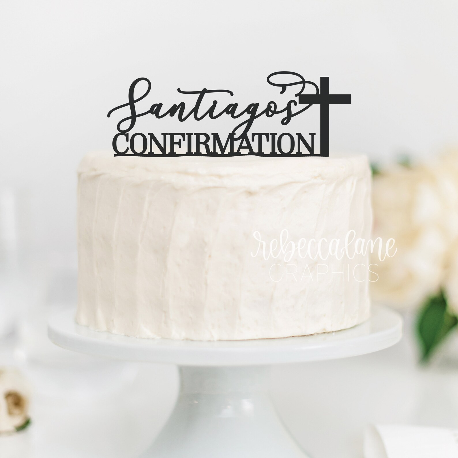 Personalized Confirmation Cake Topper - Etsy