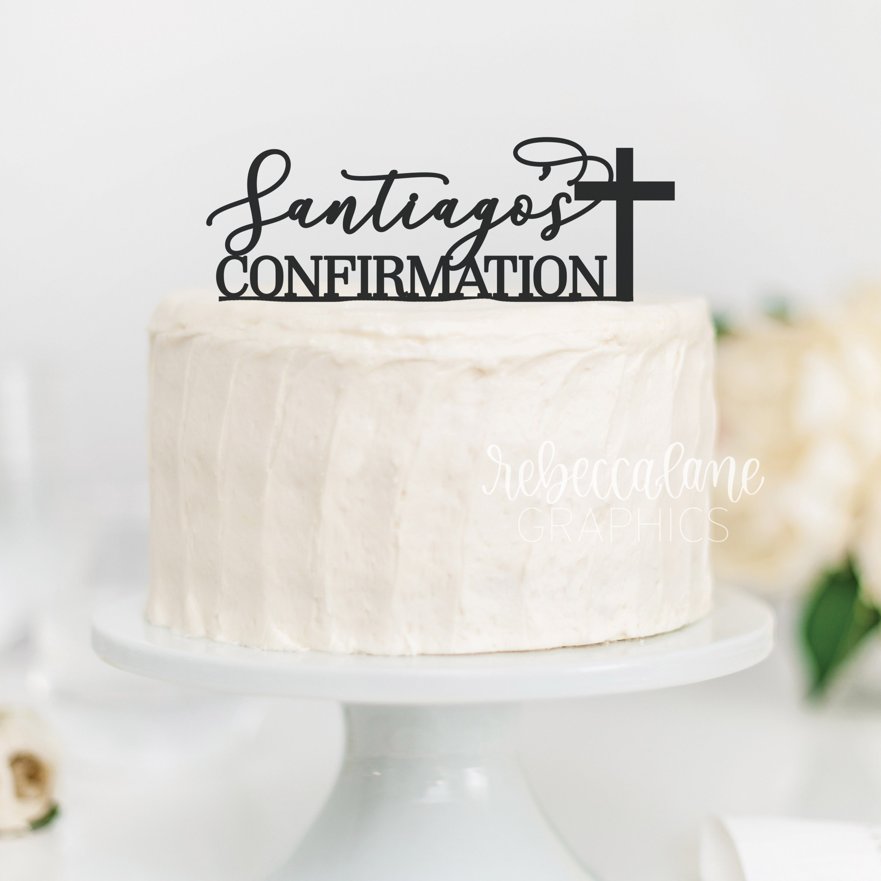 Personalized Confirmation Cake Topper - Etsy
