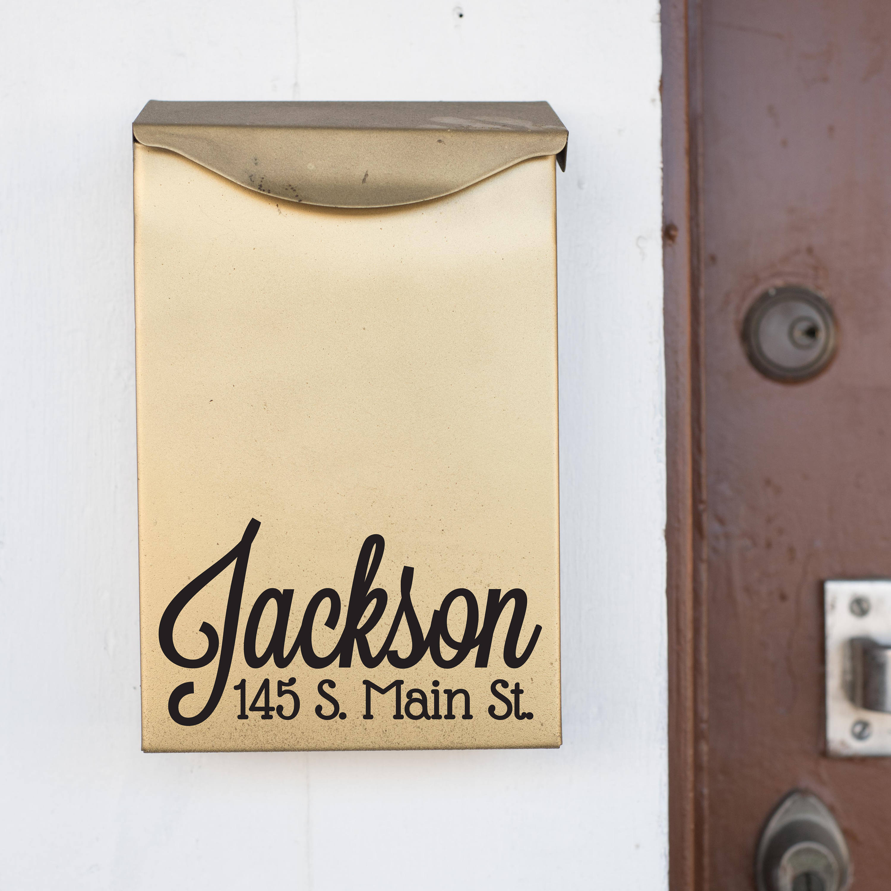 Personalized Name and Address Mailbox Decal II Mailbox | Etsy