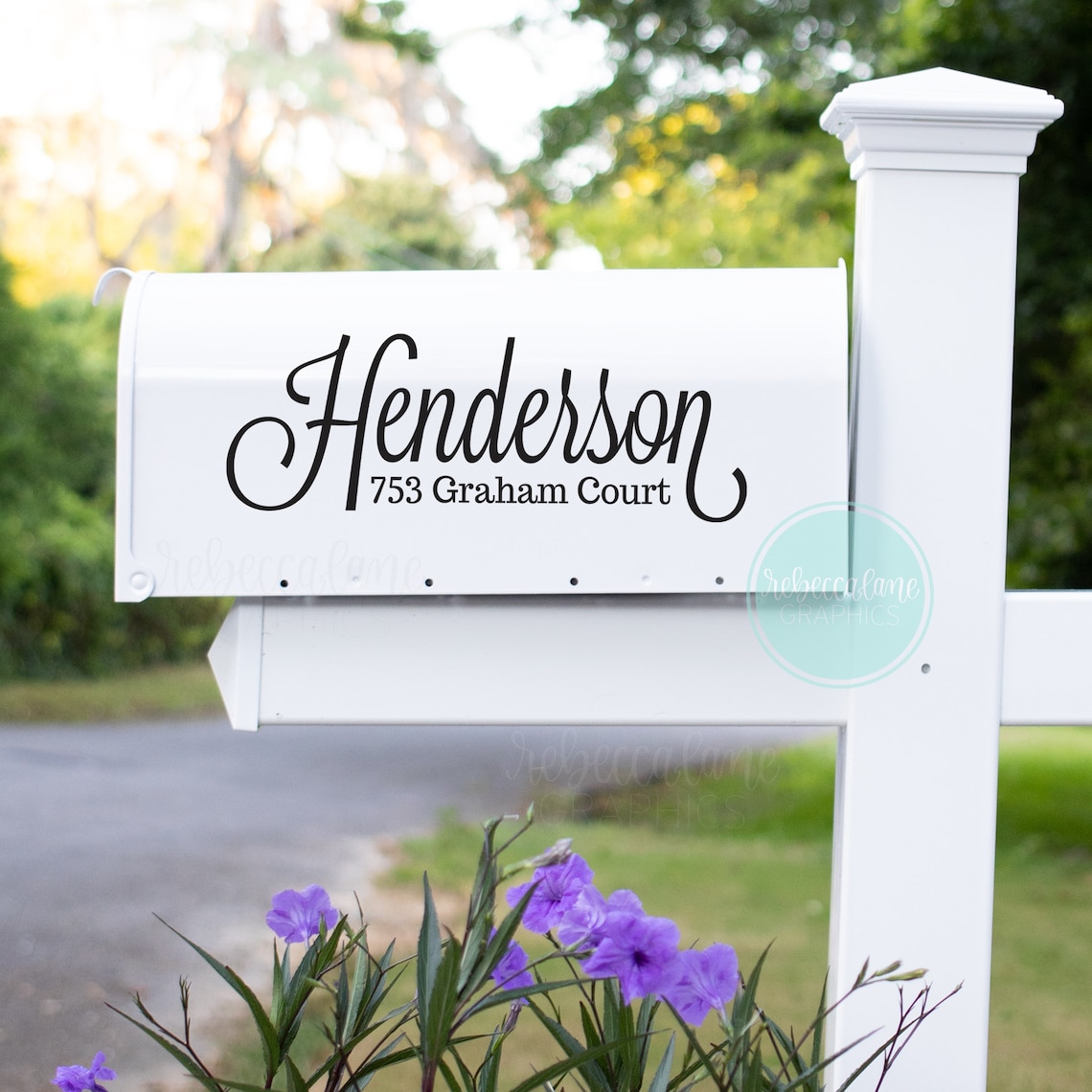 Custom Mailbox Decal Personalized Mailbox Address Sticker - Etsy