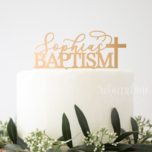 Baptism Cake Toppers - Etsy