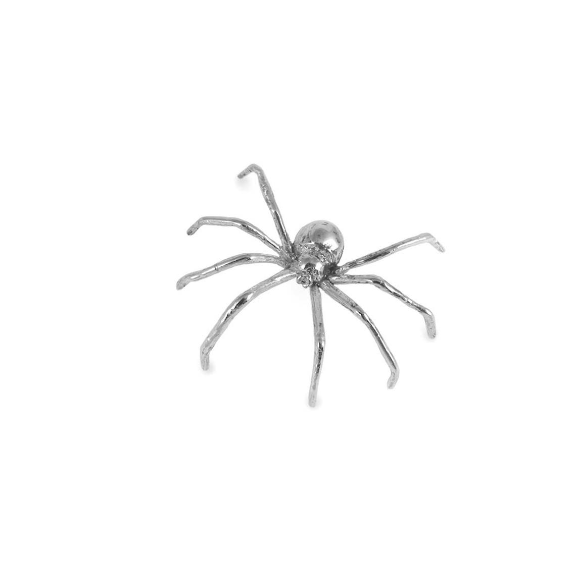 Spider Jewelry Silver Spider Pin Spider Brooch Animal - Etsy
