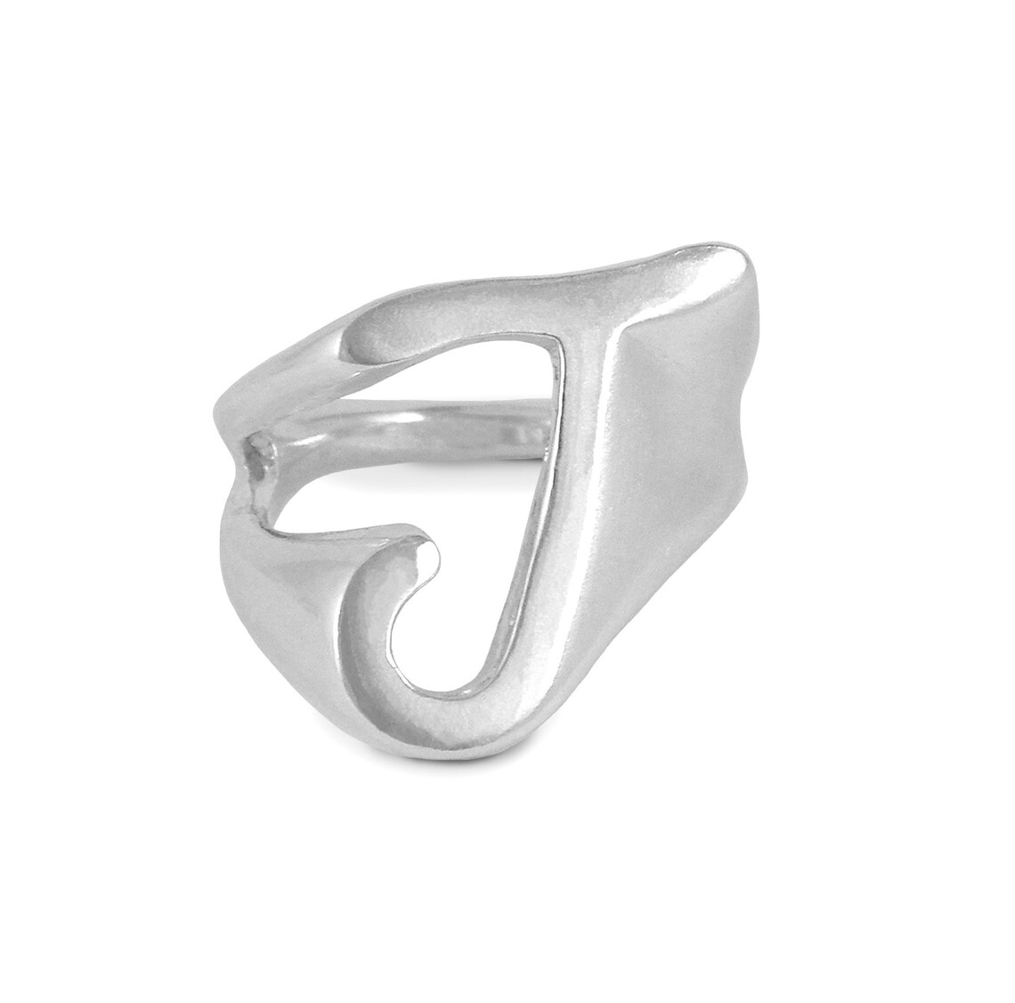 J Ring J Signet Ring Sterling Silver Ring Signet Ring - Etsy
