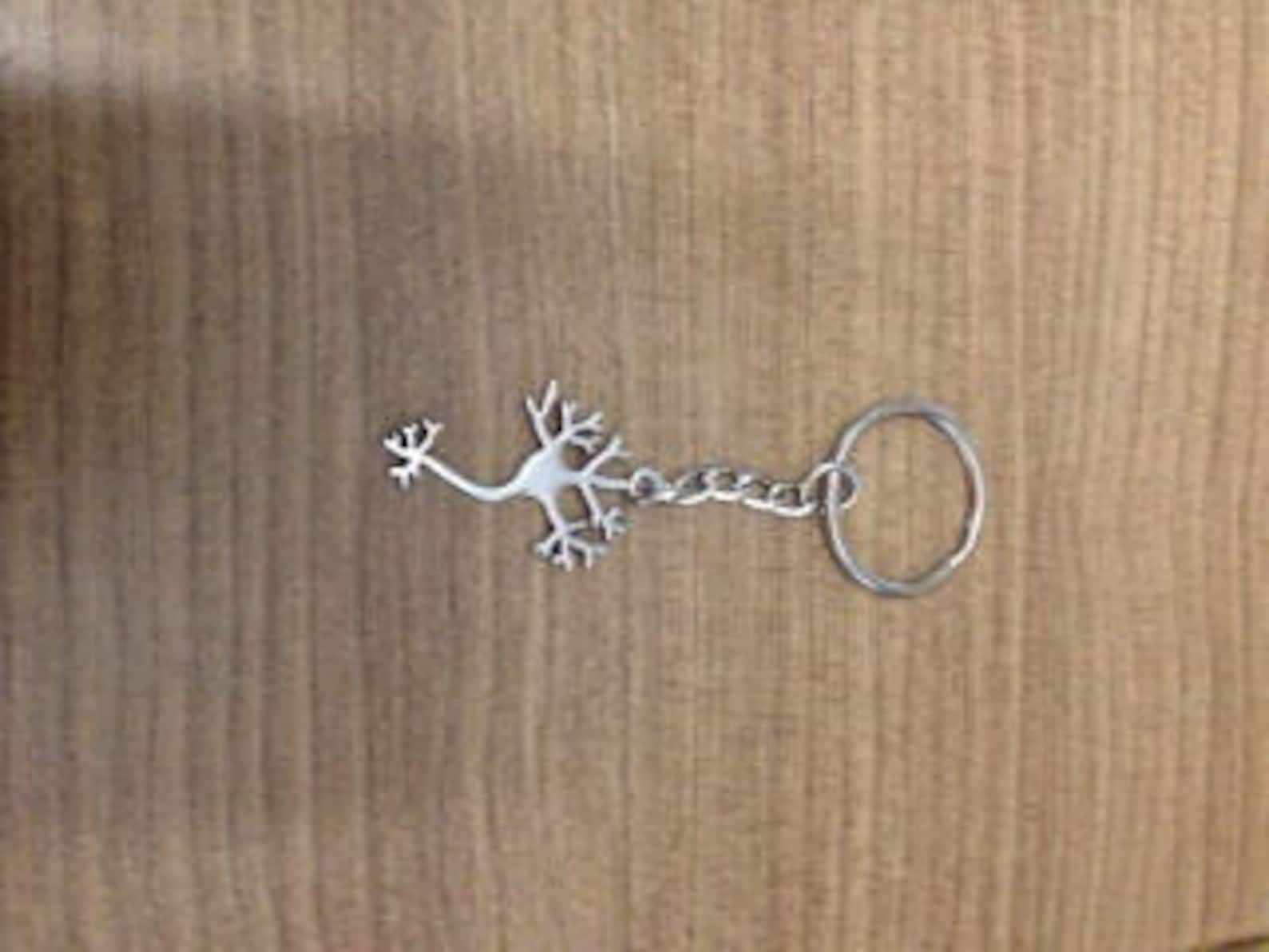 Neuron Keychain Gift for Neurologist Medical Gift Anatomy | Etsy