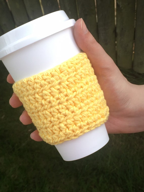 Yellow mug wrap yellow to go cup wrap insulated travel | Etsy