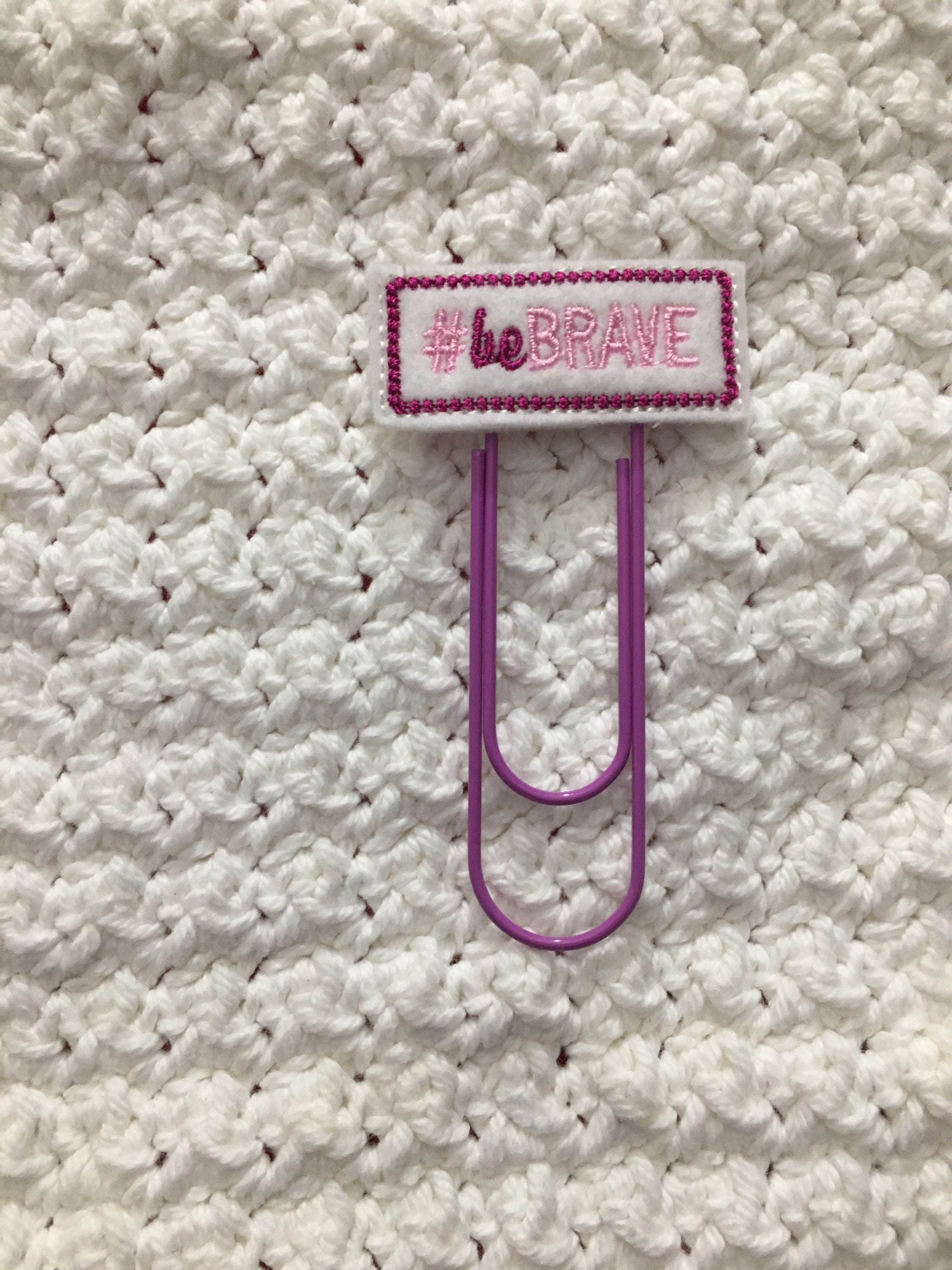 Be Brave Planner Clip Be Brave Bookmark Inspirational - Etsy