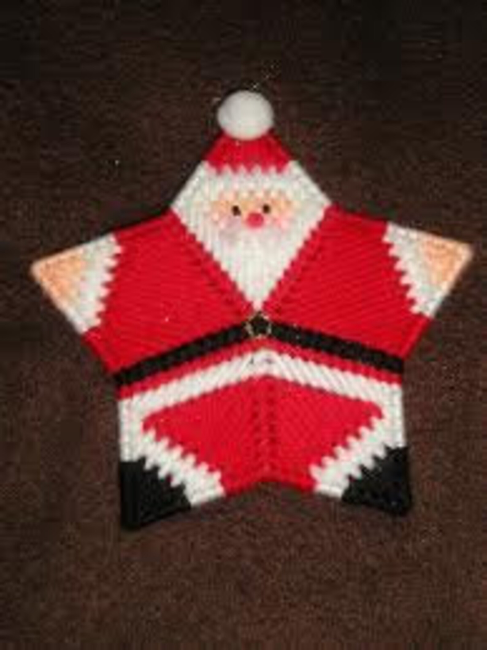 Santa Star Ornament - Etsy