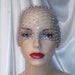 Silver Mesh and Glass Face Veil Rhinestone Mesh Face Veil - Etsy