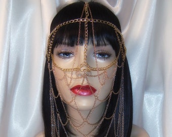 Lady Jessica Gold Face Chain - Etsy