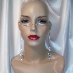 Face Chain, Rhinestone Face Chain, Festival Jewelry, Gold Face Chain - Etsy