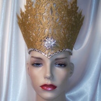 Evil Queen Leather Crown Stoned Headpiece of Thorns * Dark Fairy Queen ...