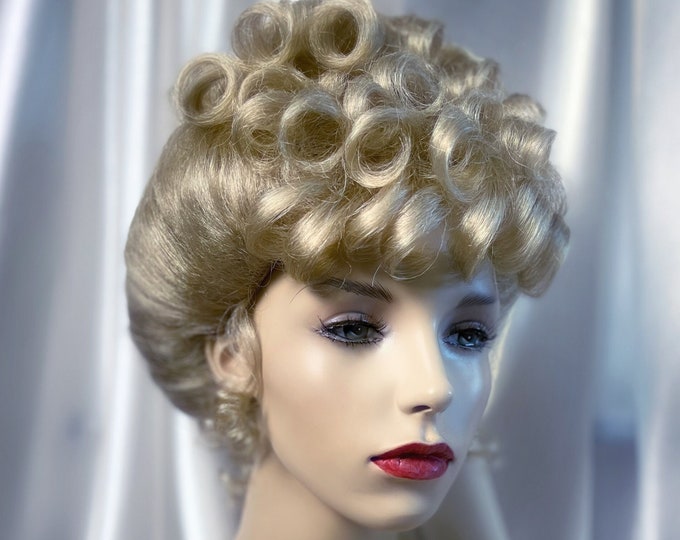Champagne Blonde Gibson Girl Wig, Victorian Era Wig, Cinderella Wig ...