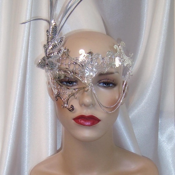 Blue Masquerade Mask - Etsy