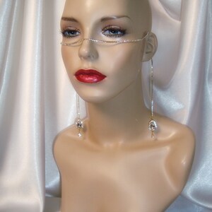 Face Chain, Rhinestone Face Chain, Festival Jewelry, Gold Face Chain - Etsy