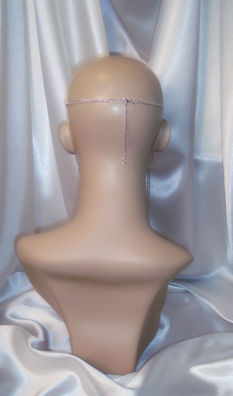 Rhinestone Mask Crystal Face Veil Mata Hari Headpiece | Etsy