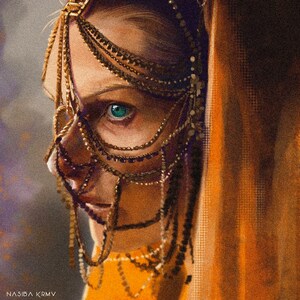 Dune Lady Jessica Collar and Headpiece, Lady Jessica Chain Costume ...