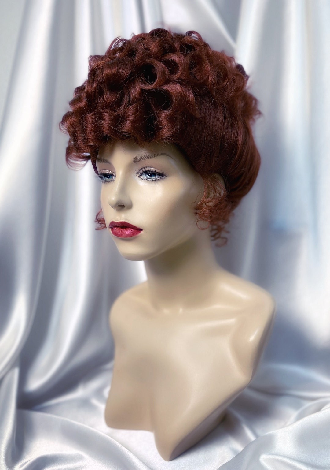 Fox Red Gibson Girl Wig, Victorian Era Wig, Titanic Rose Wig, Edwardian ...