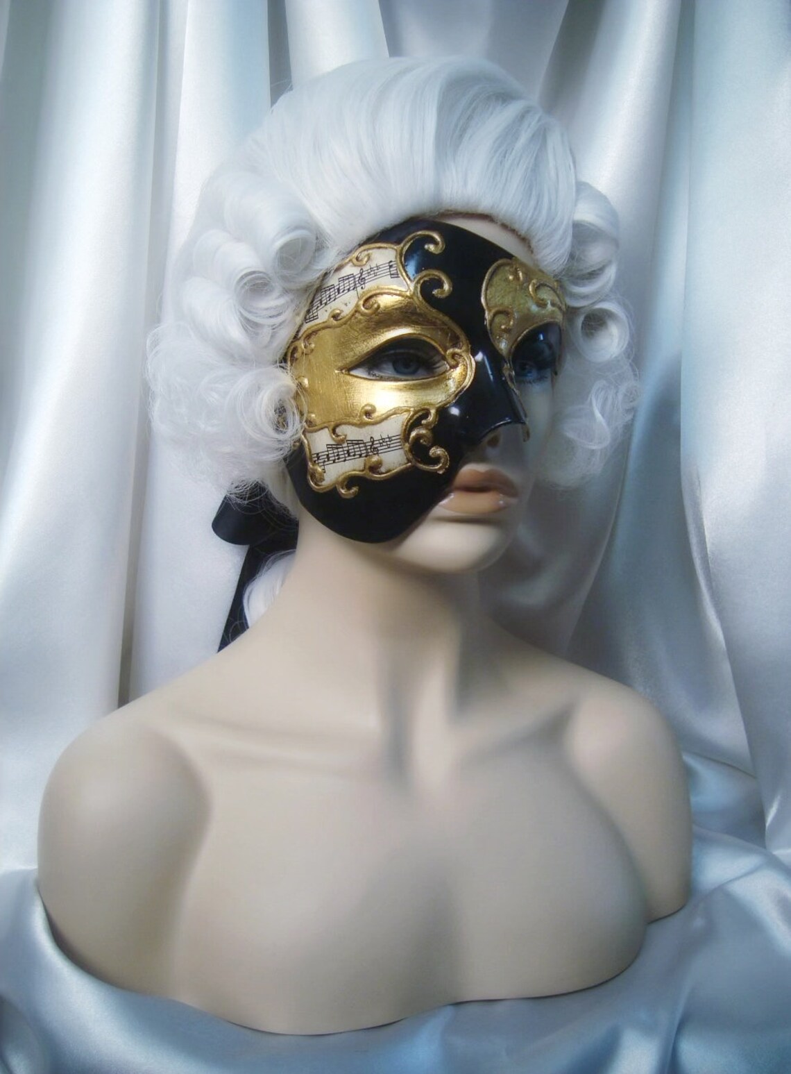 King Louis XVI Wig, White Colonial Wig, Unisex Rococo Wig, 17th-18th ...