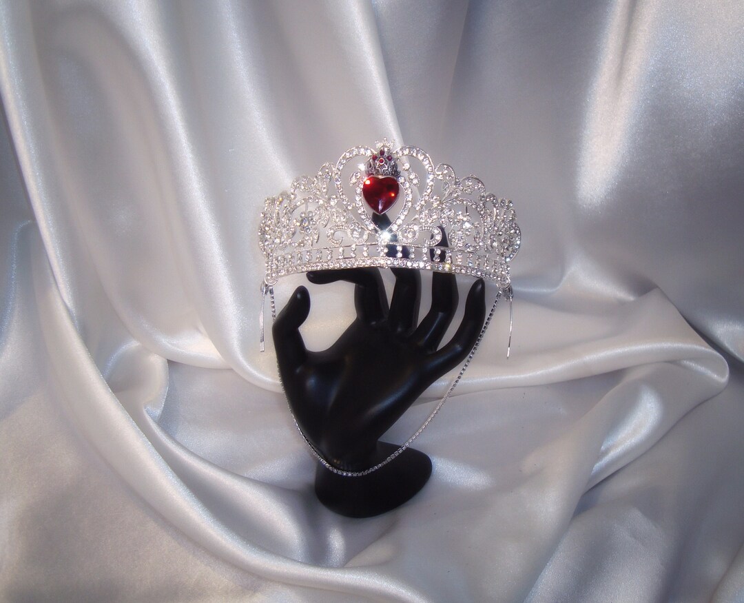 Silver Crown, Queen of Hearts Crown, Queen Crown - Etsy