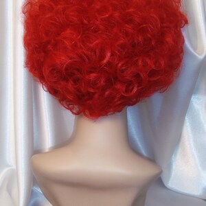 Queen of Hearts Wig and Crown, Red Queen Wig and Crown, Queen of Hearts ...