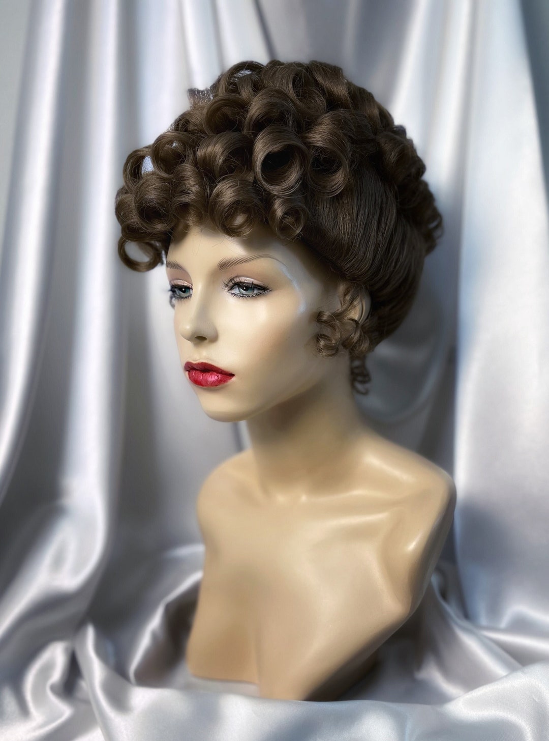 Light Brown Gibson Girl Wig, Victorian Era Wig, 1890s Era Wig, Eliza ...