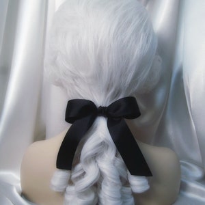 King Louis XVI Wig, White Colonial Wig, Unisex Rococo Wig, 17th-18th ...