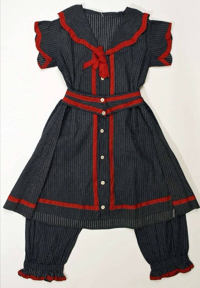 Victorian Edwardian Style Bathing Suit Historical Swimsuit - Etsy