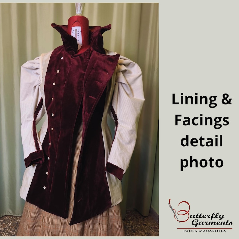 1890s Velvet Jacket Pattern PDF, Victorian Style Sewing Tutorial ...