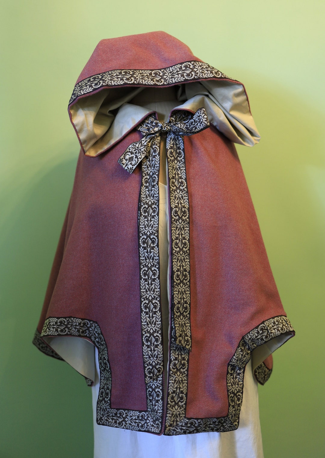 Rococo XVIII Century Style Cape | 1750 1810 Style Wool Cloak | Colonial ...