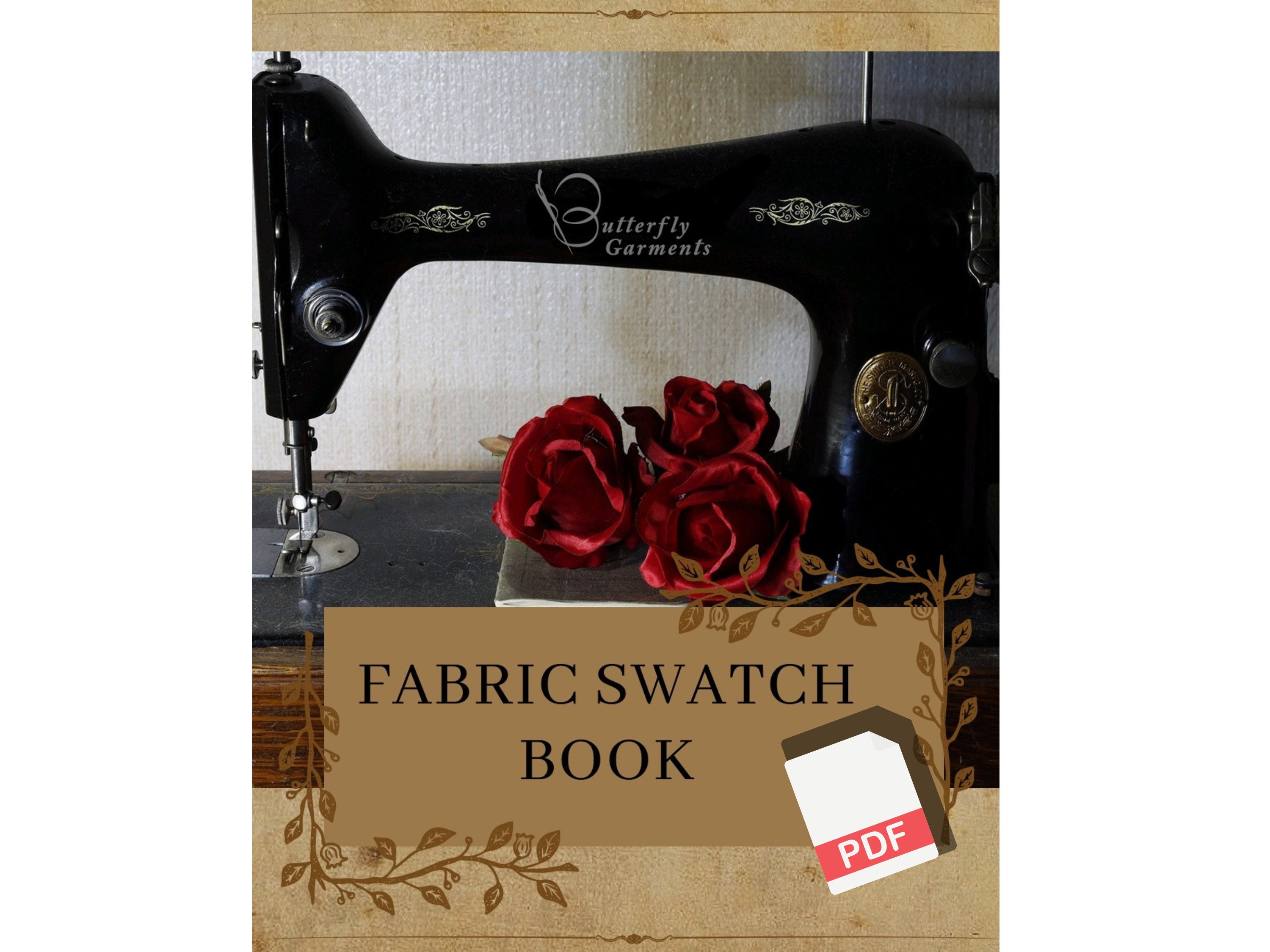 Digital Fabric Swatch Book | Printable Handmade Fabric Agenda | ENG - Etsy