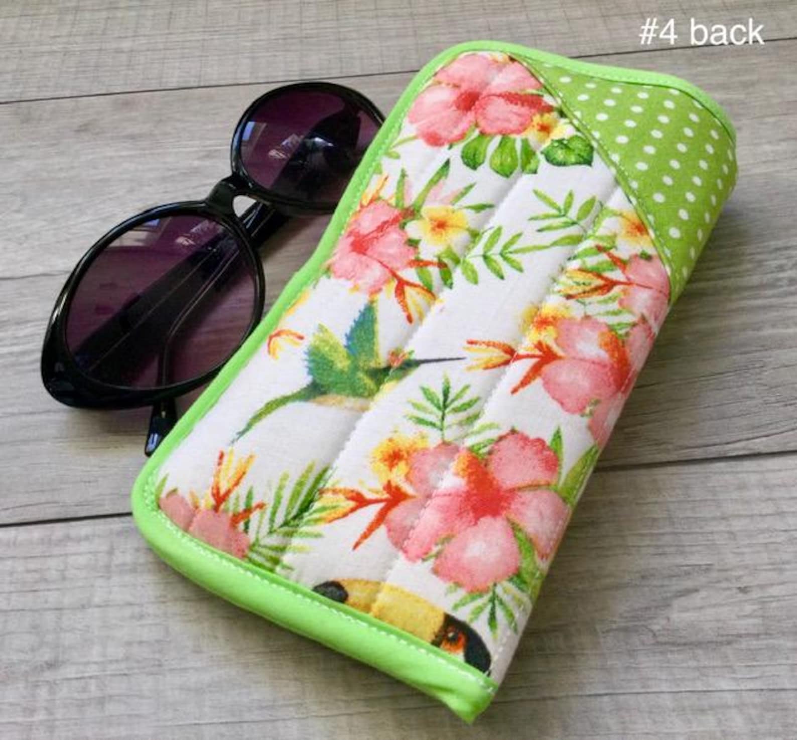 Handmade Quilted Double Glasses Case, Cotton Fabric Pouch - Etsy