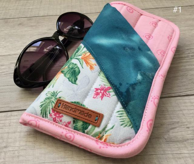 Handmade Quilted Double Glasses Case, Cotton Fabric Pouch - Etsy