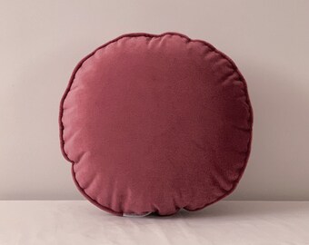 Round Velvet Cushion | Etsy