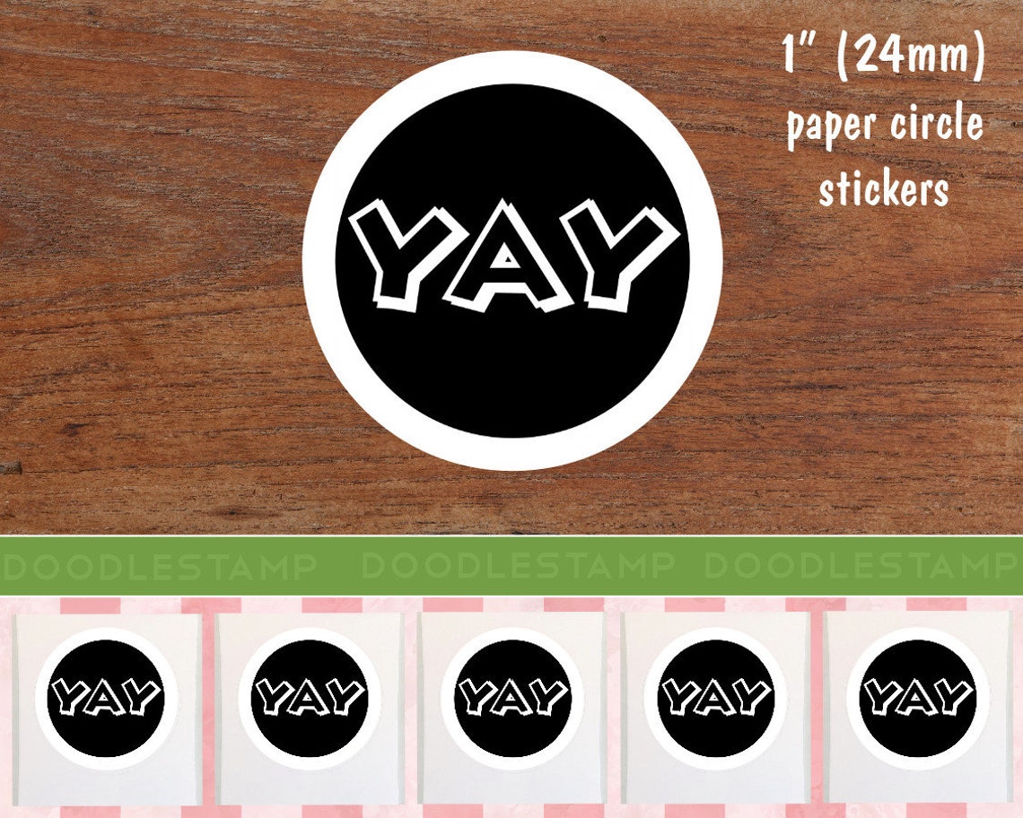 Yay Labels Stickers Mailing Stickers Cute Labels Happy | Etsy