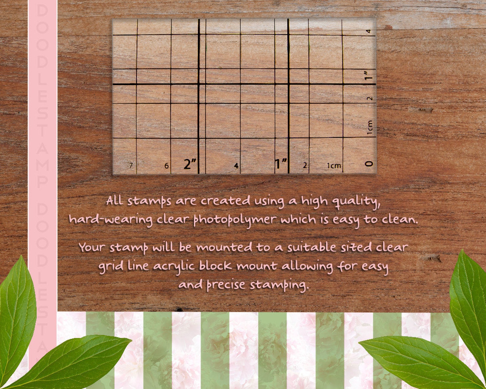 CUSTOM HANDMADE BY Text Stamp Personalized Rubber Stamp | Etsy