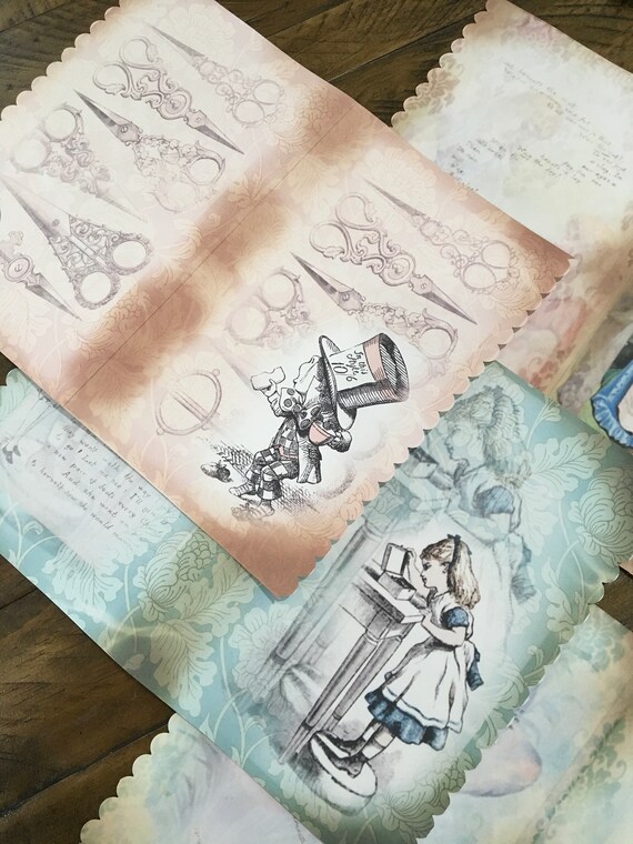 Alice vintage pages | Etsy