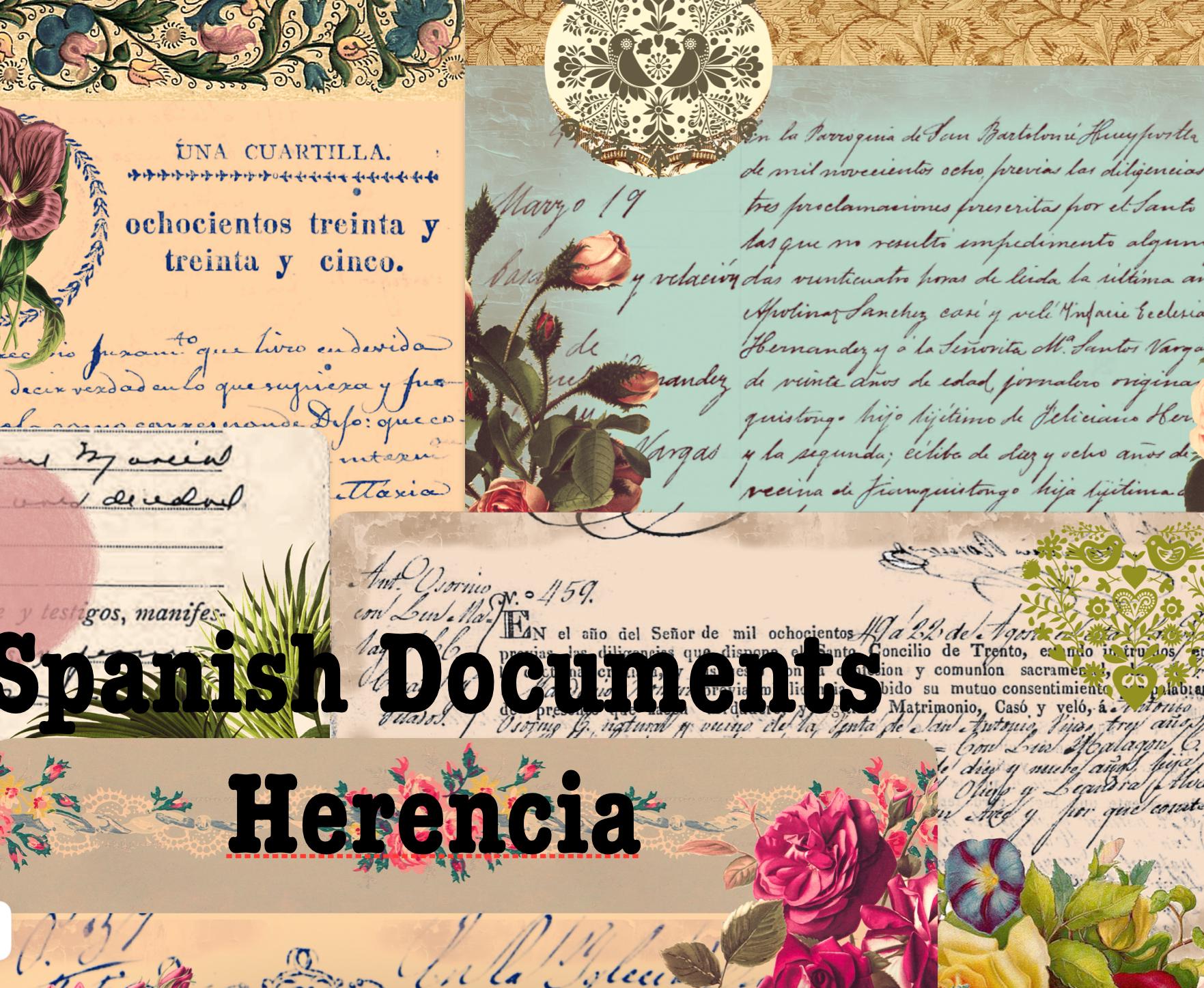 Spanish Documents, Herencia, Heritage, Vintage, Junk Journal - Etsy
