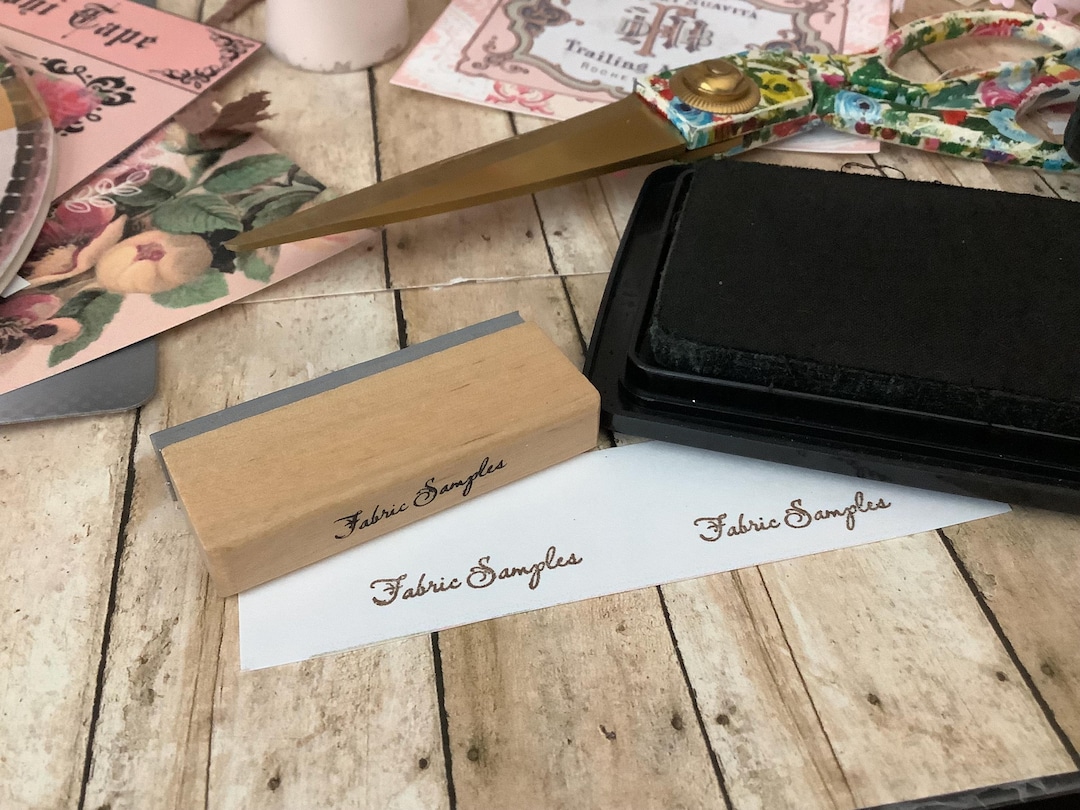 Dainty Fabric Sample Stamp, Junk Journal, Vintage, Swatch Sample - Etsy